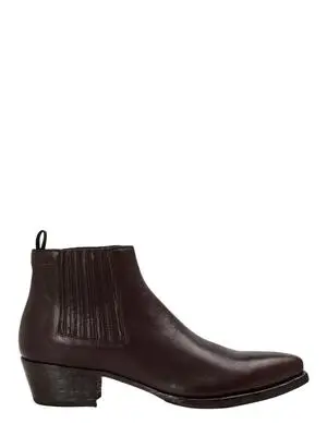 Prada Pointed Toe Chelsea Boots - Black