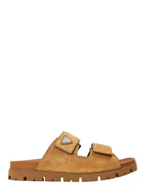 Prada Flat Sandals - Brown