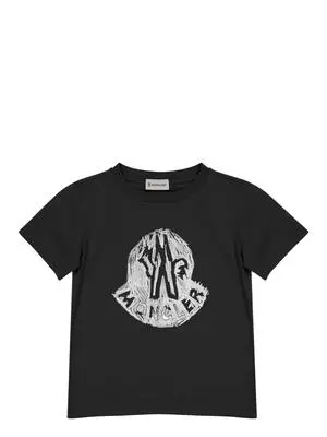 Moncler Logo Crew Neck T-shirt - Black
