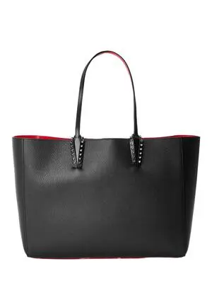 CHRISTIAN LOUBOUTIN Christian Louboutin Cabata Leather Tote Bag With Stud Embellishments Black