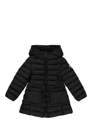 Moncler Quilted Logo Down Jacket - Black