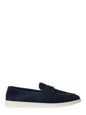 Prada Logo Loafers - Black