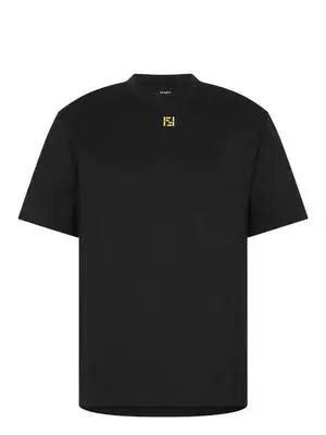Fendi Logo Short-sleeved T-shirt - Black