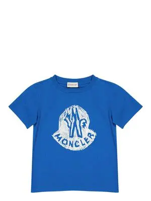 Moncler Logo Crew Neck T-shirt - Blue
