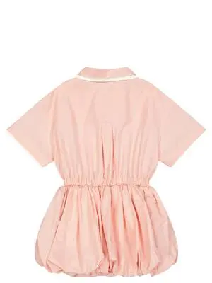 Fendi Short Sleeve Shirt Dress - Pink