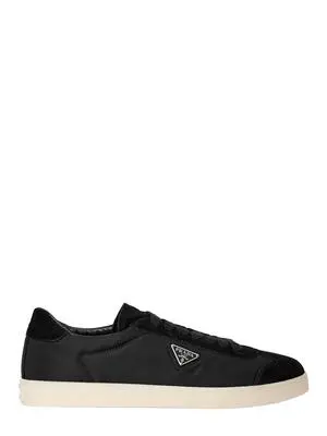 Prada Low-top Sneakers With Triangle Logo - Black