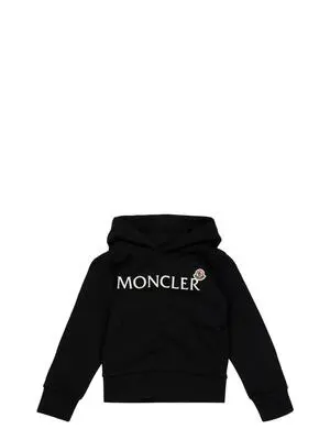 Moncler Logo Hooded Sweatshirt - Black