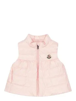 Moncler Moncler Logo Patch Vest Pink