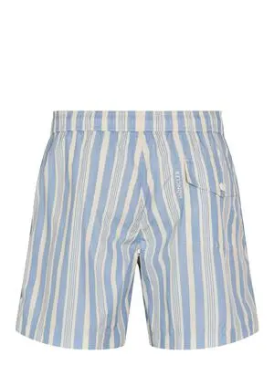 Moncler Striped Swim Shorts - Blue