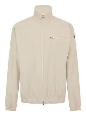 Moncler Moncler Logo Patch Casual Jacket Nude