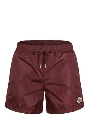 Moncler Logo Detail Swim Shorts - Red
