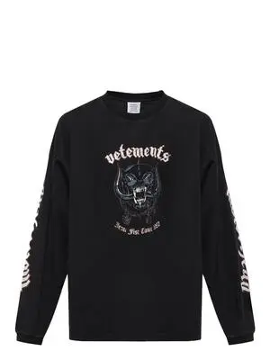 Vetements X Motorhead Tour Longsleeve Washed - Black
