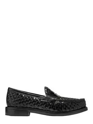 Cole Haan Pinch Penny Woven Flexcraft Loafers - Black
