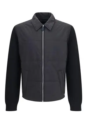 Prada Knit Jacket With Padded Front - Black