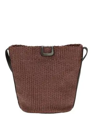 Brunello Cucinelli Small Sartorial Raffia Bucket Bag - Multicolor