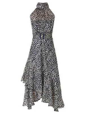 SACHA DRAKE Austen Dress In Navy White Spot - Blue