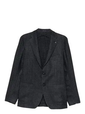 Tagliatore Houndstooth Blazer - Blue