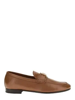 Valentino Garavani Vlogo Signature Nappa Loafers - Brown