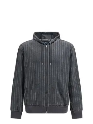 Herno Hooded Sweatshirt With Zip - Gray
