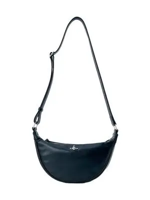 VIVIENNE WESTWOOD Crescent Shoulder Bag - Black