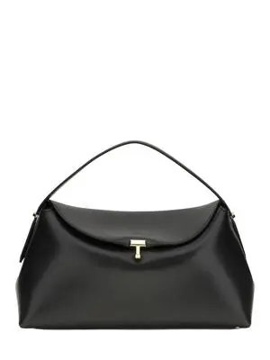 TOTEME Toteme T-Lock Shoulder Bag In Black Leather Black