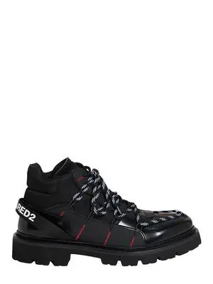 Dsquared2 Ski Flat Ankle Boots - Black
