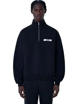 Jacquemus Le Camionneur Gros Grain Sweatshirt - Black