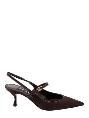 Dolce & Gabbana Suede Slingback Heels - Multicolor