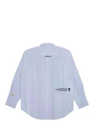 AAPE BY *A BATHING APE Striped Button-down Shirt - Blue