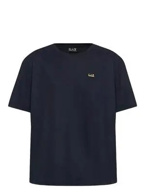 EA7 Logo-plaque T-shirt - Blue