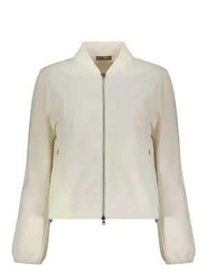 HERNO Herno Cropped Zip-Up Jacket With Logo Plaque