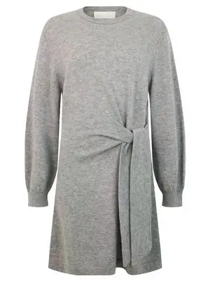 LISA YANG Knotted Mini Dress - Grey