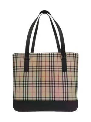 Burberry 2000-2017 House Check Nylon Tote Bag - Black