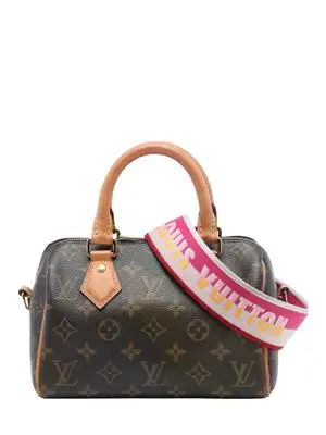 LOUIS VUITTON Monogram Speedy Bandouliere 20 Satchel - Brown