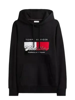 Tommy Hilfiger X Cadillac Formula 1 Team Logo-patch Hoodie - Black