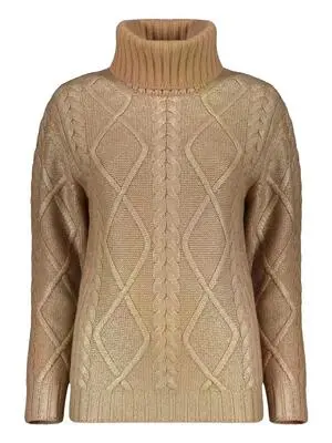 Herno Cable-knit Roll-neck Sweater - Neutrals