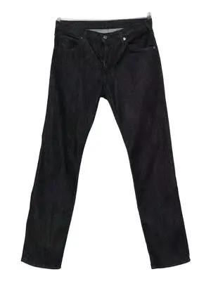 Emporio Armani Logo Plaque Jeans - Blue
