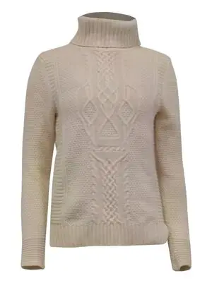 SKULL CASHMERE Skull Cashmere Cable Knit Turtleneck Sweater