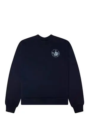 NAHMIAS Graphic Print Crew Neck Sweater - Blue