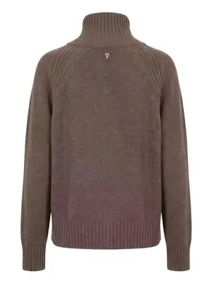 DONDUP Roll Neck Raglan Sleeve Sweater - Brown