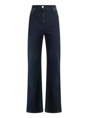 Alberta Ferretti Straight-cut Loose-fit Jeans - Blue