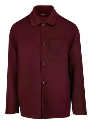 Kiton Button-up Shirt Jacket - Red