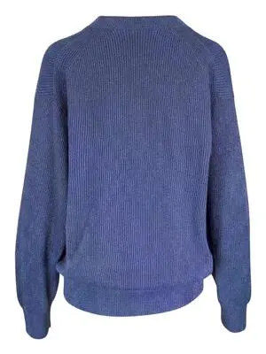 BRUNELLO CUCINELLI Brunello Cucinelli Ribbed-Knit V-Neck Cashmere Sweater