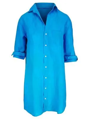 Frank & Eileen Mary Button-up Mini Dress - Blue