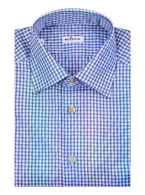 Kiton Gingham-check Shirt - Blue