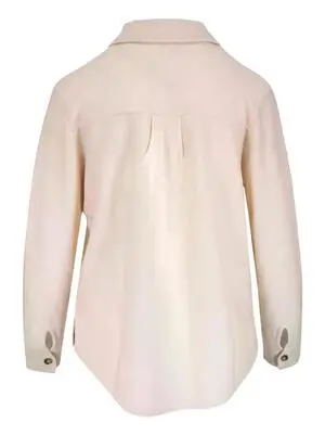 KINROSS CASHMERE Kinross Cashmere Button-Up Overshirt