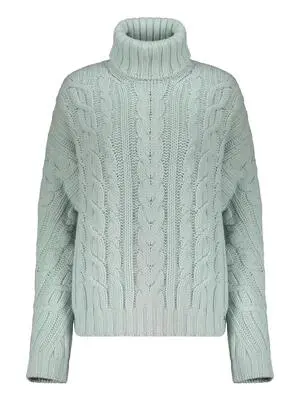 Herno Cable-knit Roll-neck Sweater - Blue