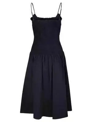 Veronica Beard Serene Cotton Midi Dress - Black