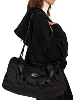 EA7 Logo Patch Holdall Bag - Black