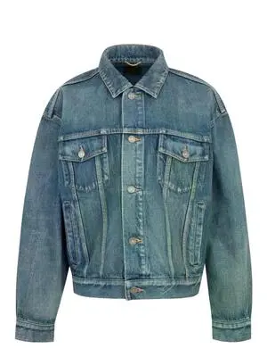 SAINT LAURENT Saint Laurent 70s Trucker Denim Jacket